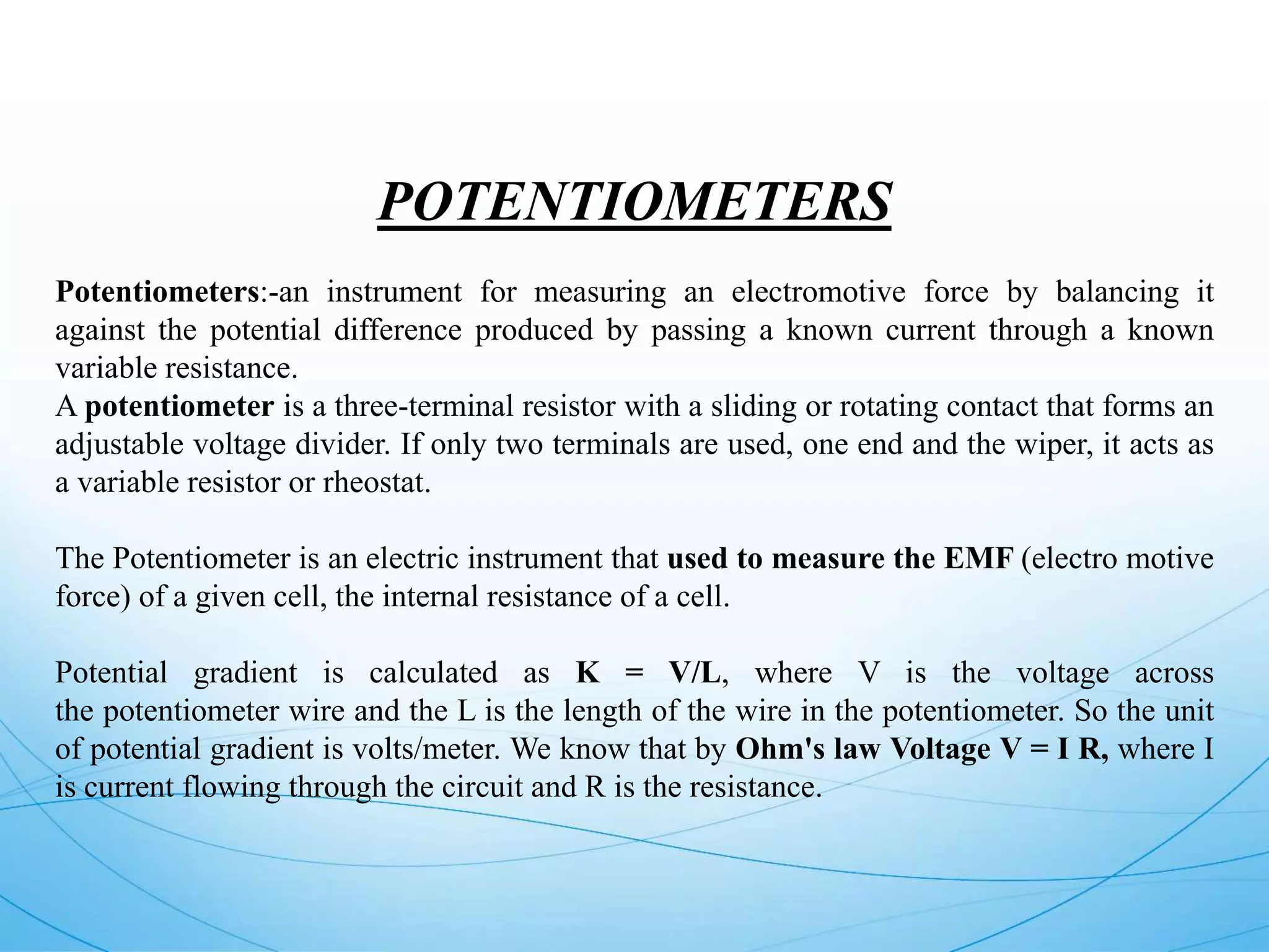 INTRODUCTION TO LVDT,RVDT and Potentiometer | PPTX