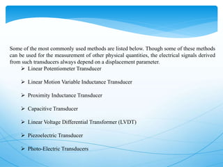 INTRODUCTION TO LVDT,RVDT and Potentiometer | PPTX