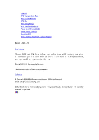 PMIC - Display Drivers -Integrated Circuits (ICs) - componentship.com