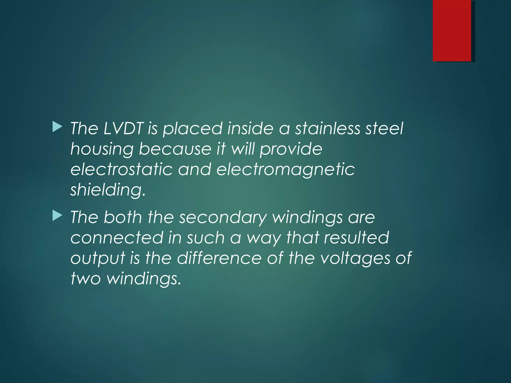 Lvdt seminar | PPT