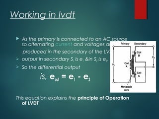 Lvdt seminar | PPT