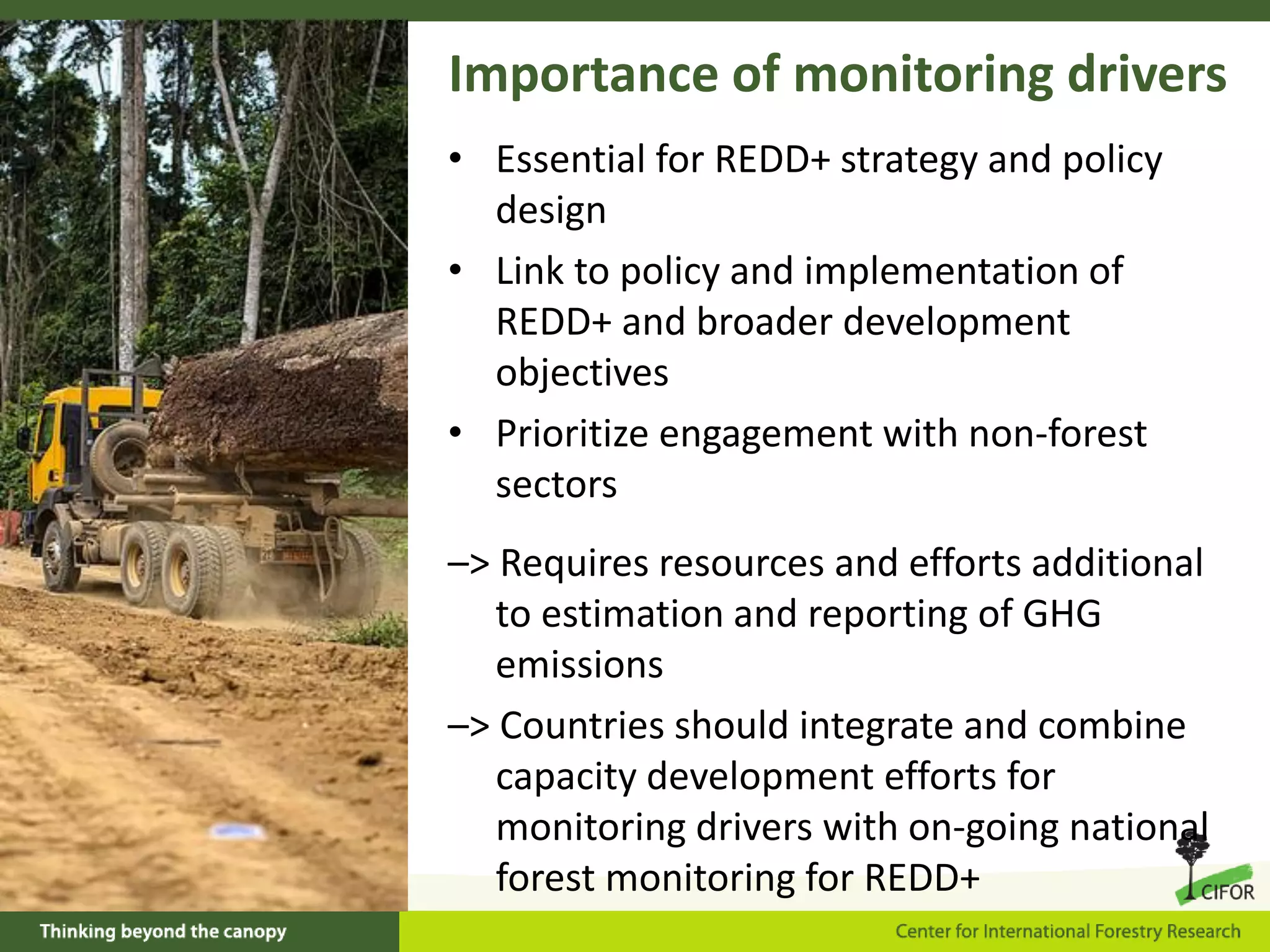 MRV in REDD+: Deforestation and forest degradation drivers | PDF ...