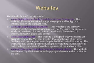 Vietnam War Unit Plan | PPTX