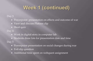 Vietnam War Unit Plan | PPTX