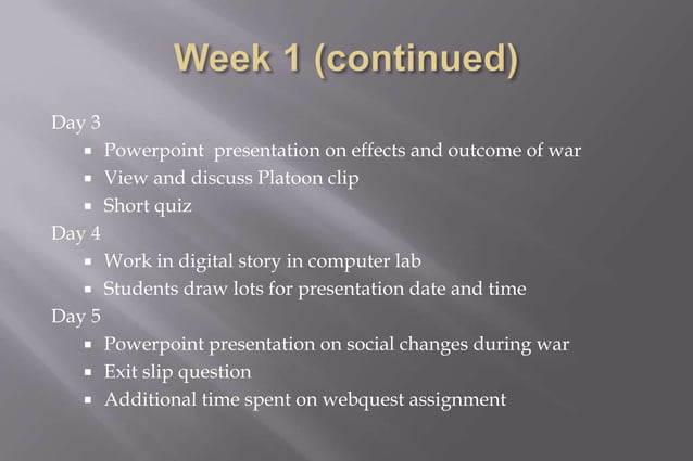 Vietnam War Unit Plan | PPTX | Education