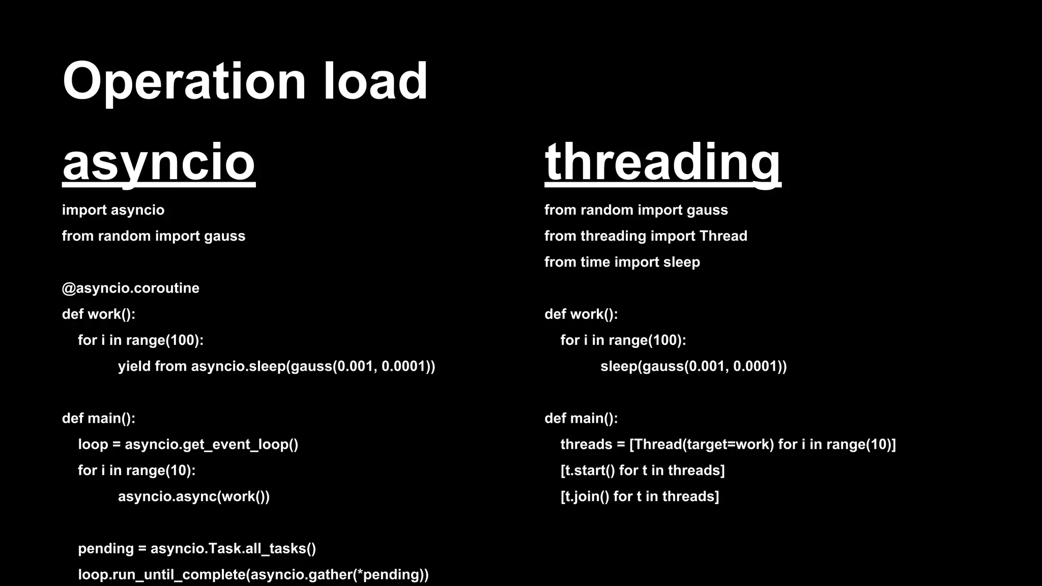 LvivPy4 - Threading vs asyncio | PPT