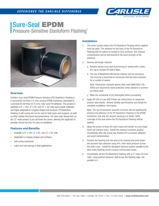 EPDM Pressure-Sensitive Elastoform Flashing | PDF