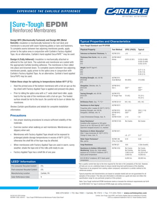 Reinforced EPDM Membranes | PDF