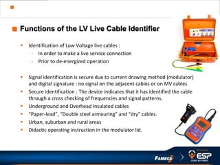 LV live cable identifier | PPTX