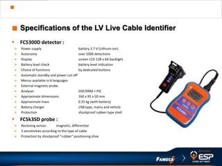 LV live cable identifier | PPTX