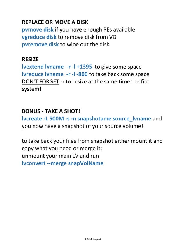Linux Lvm Logical Volume Management Pdf