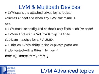 Lvm advanced topics | PDF