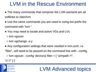 Lvm advanced topics | PDF