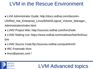 Lvm advanced topics | PDF