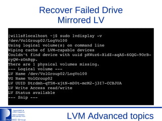 Lvm advanced topics | PDF
