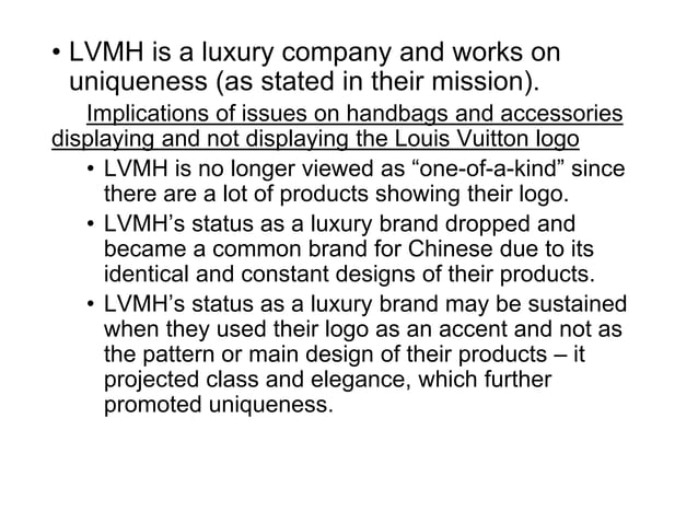 Louis Vuitton (LVMH) in China | PPT