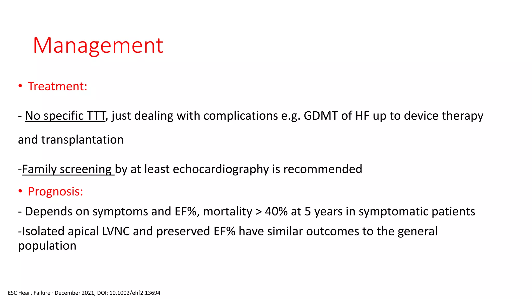 LV non-compaction cardiomyopathy | PDF | Heart and Cardiovascular ...