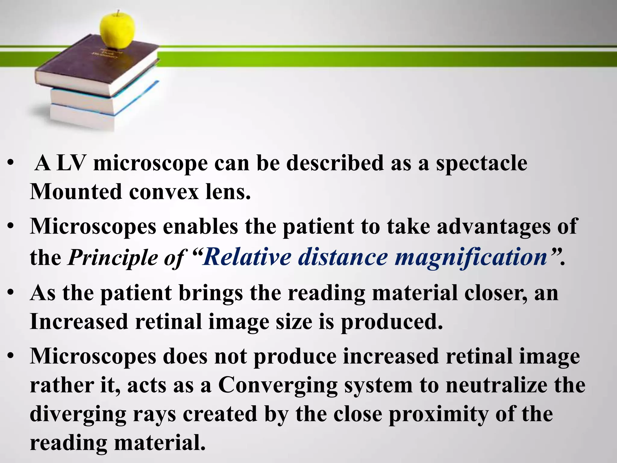 Low Vision Near Systems-Microscopes,Magnifiers & Electronic systems | PPTX
