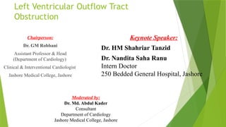 Left ventricular outflow obstruction slide | PPTX