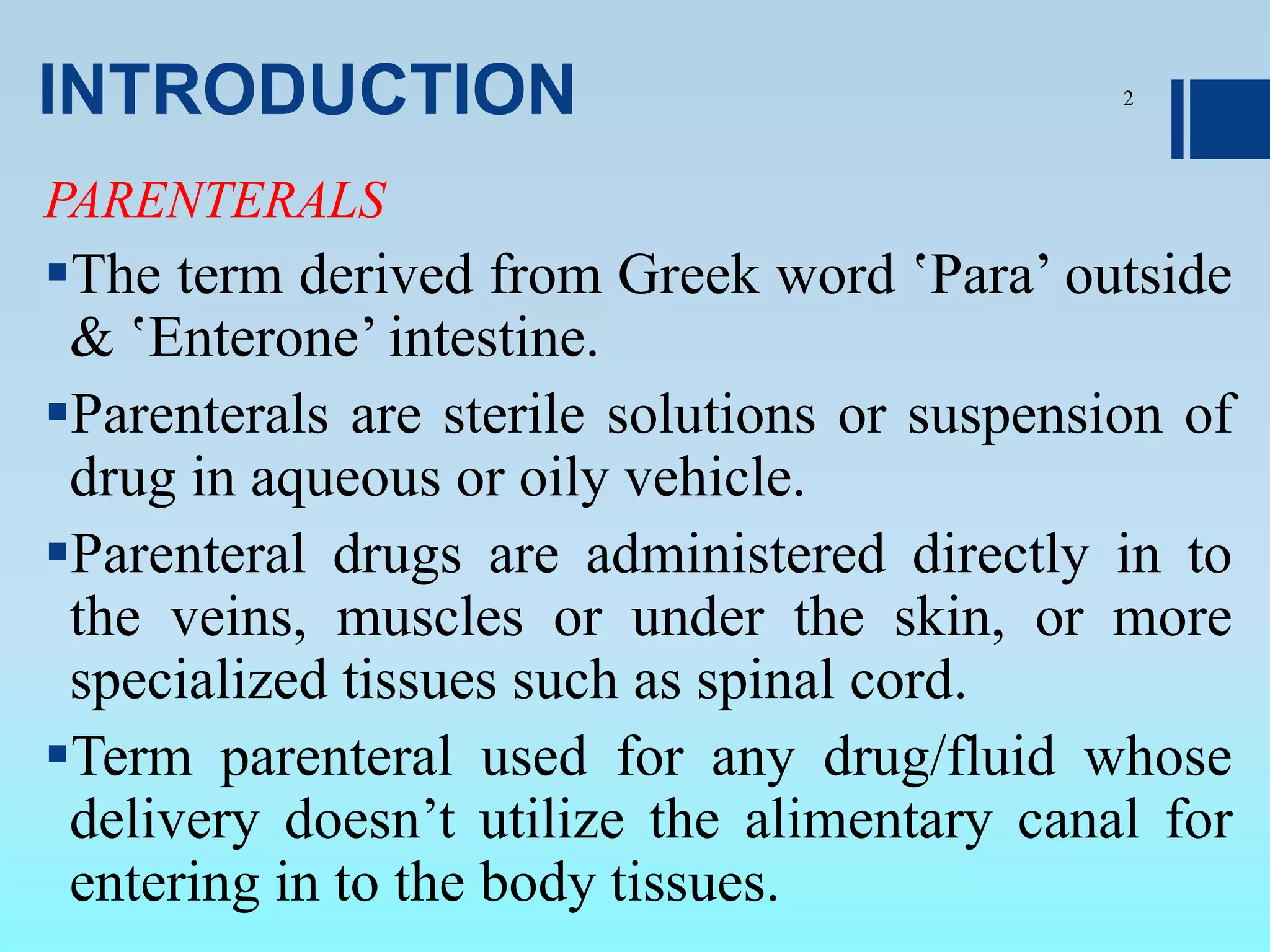 Large and small volume parenterals preparations | PPTX