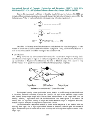 Lvq based person identification system | PDF | Brain and Nervous System Disorders | Diseases and ...