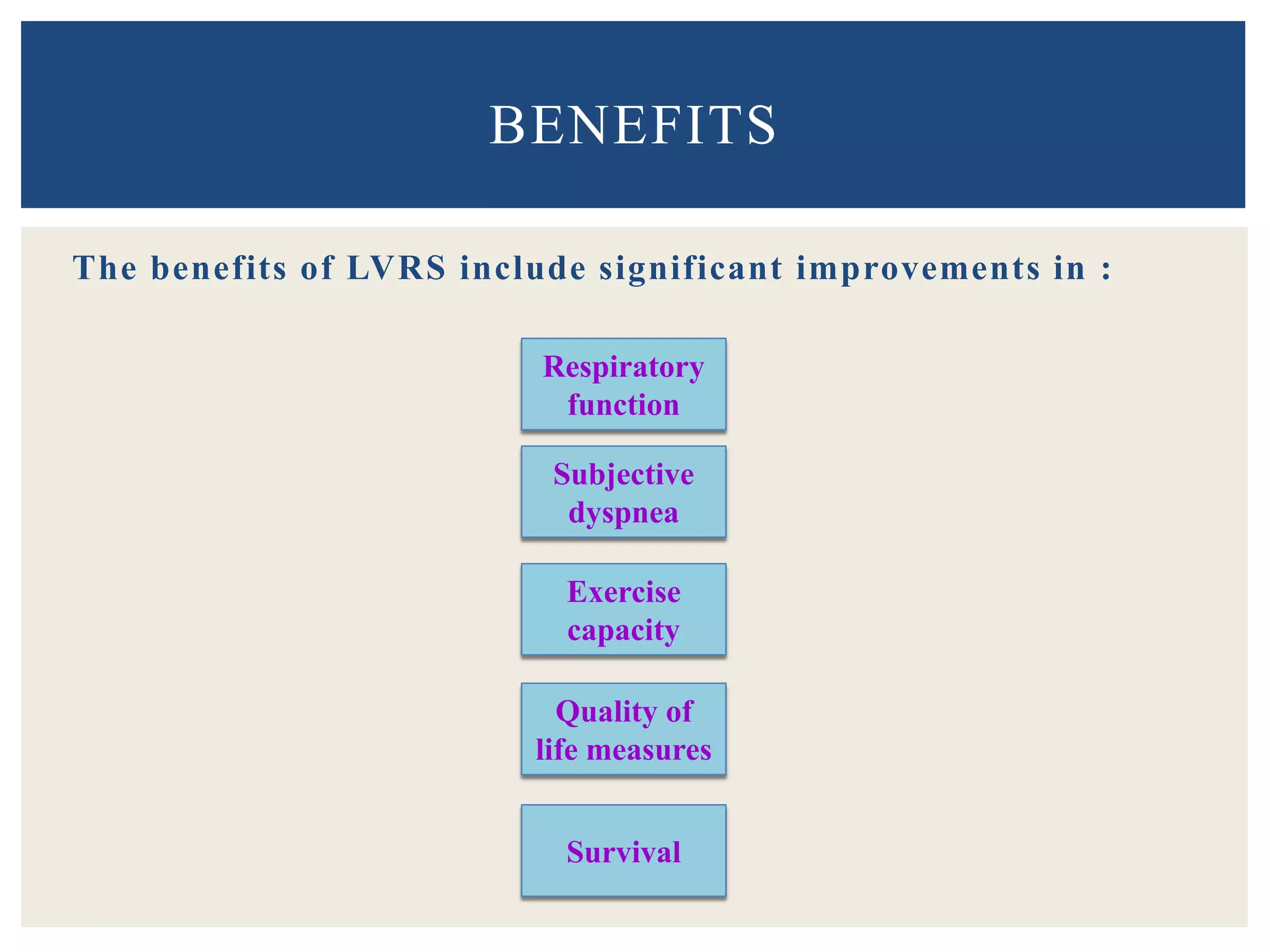 Lung volume reduction surgery ( LVRS ) | PPTX