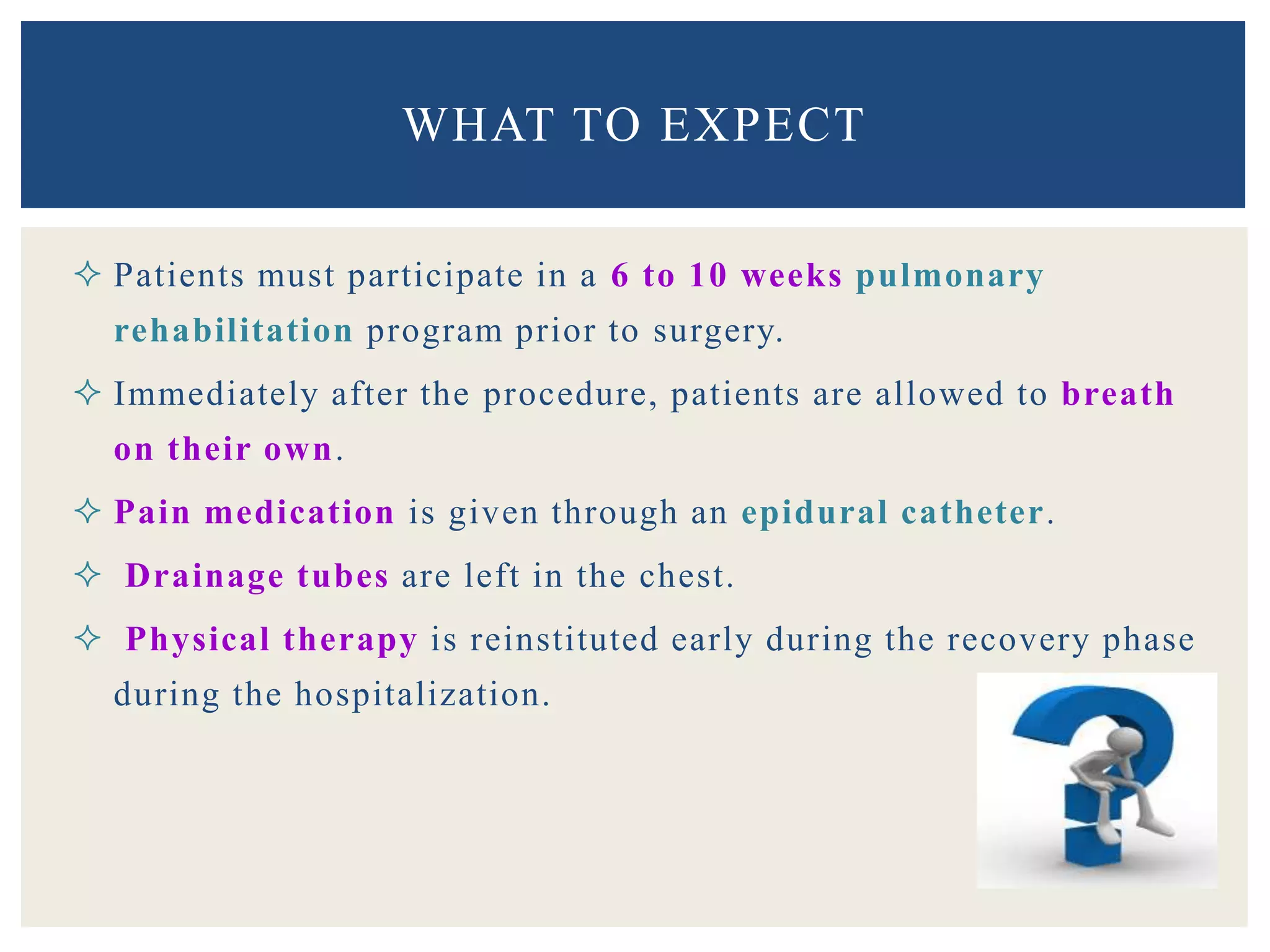Lung volume reduction surgery ( LVRS ) | PPTX