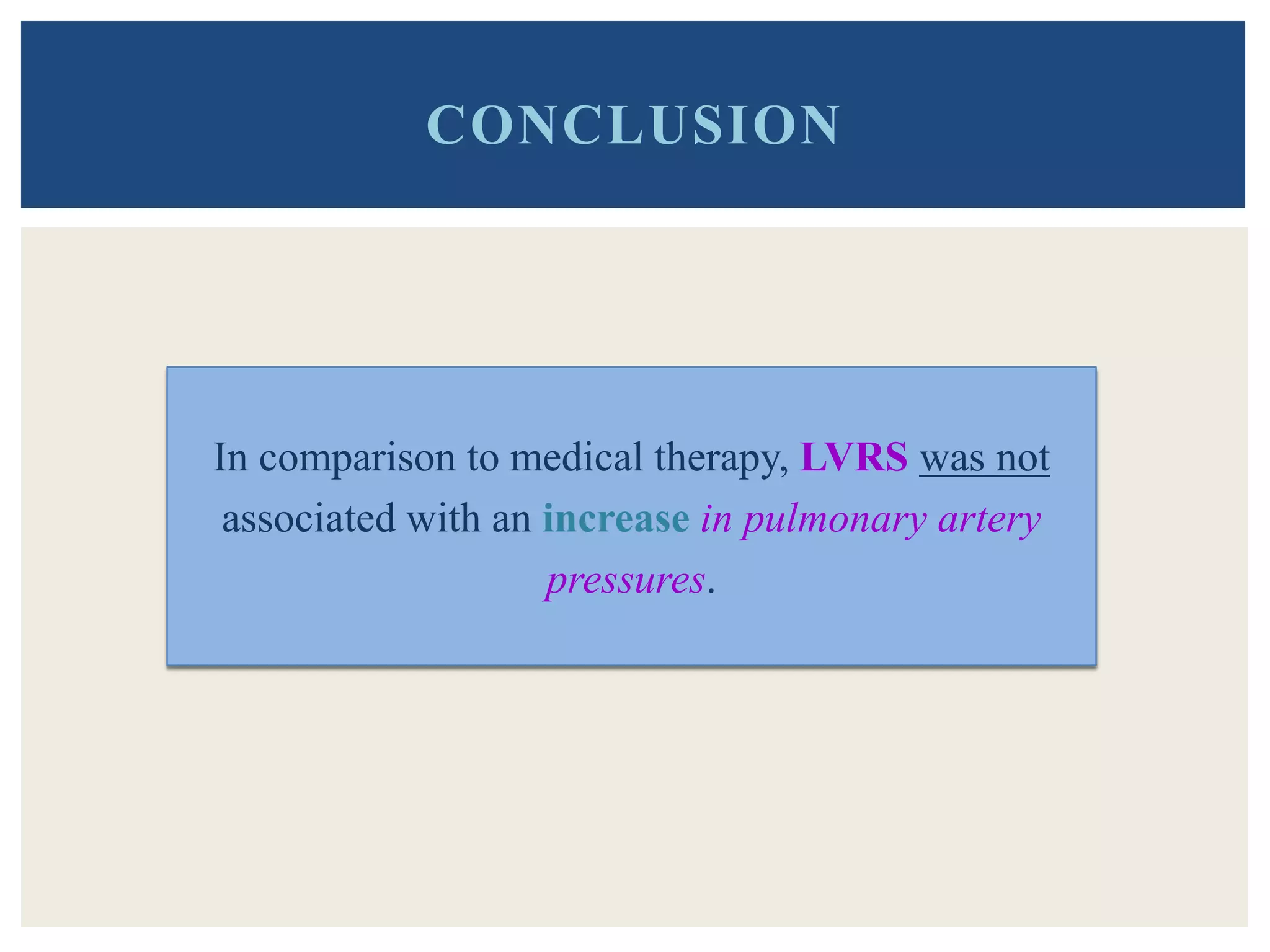 Lung volume reduction surgery ( LVRS ) | PPTX