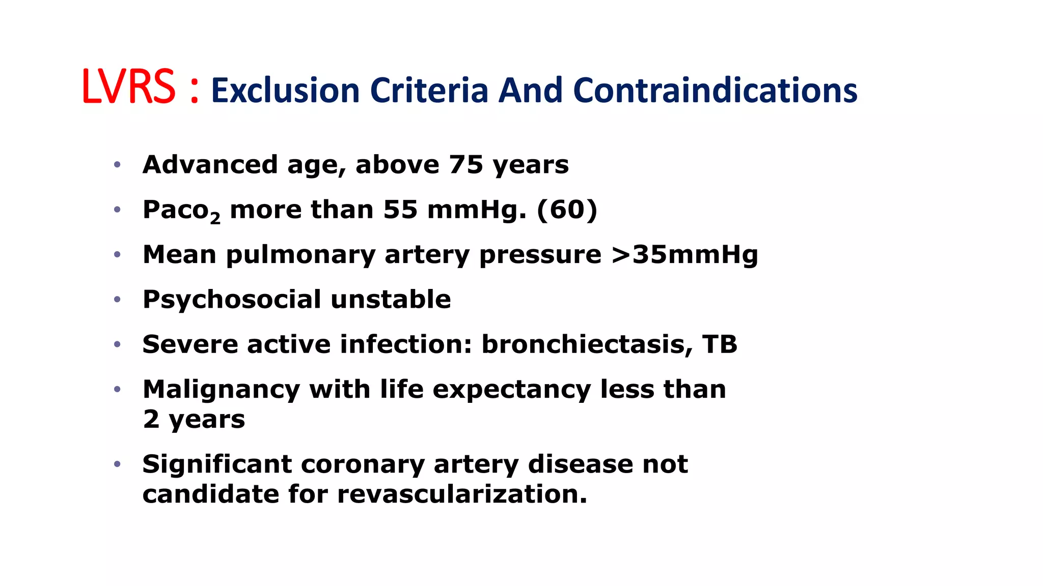 Lung Volume Reduction Surgery | PPTX