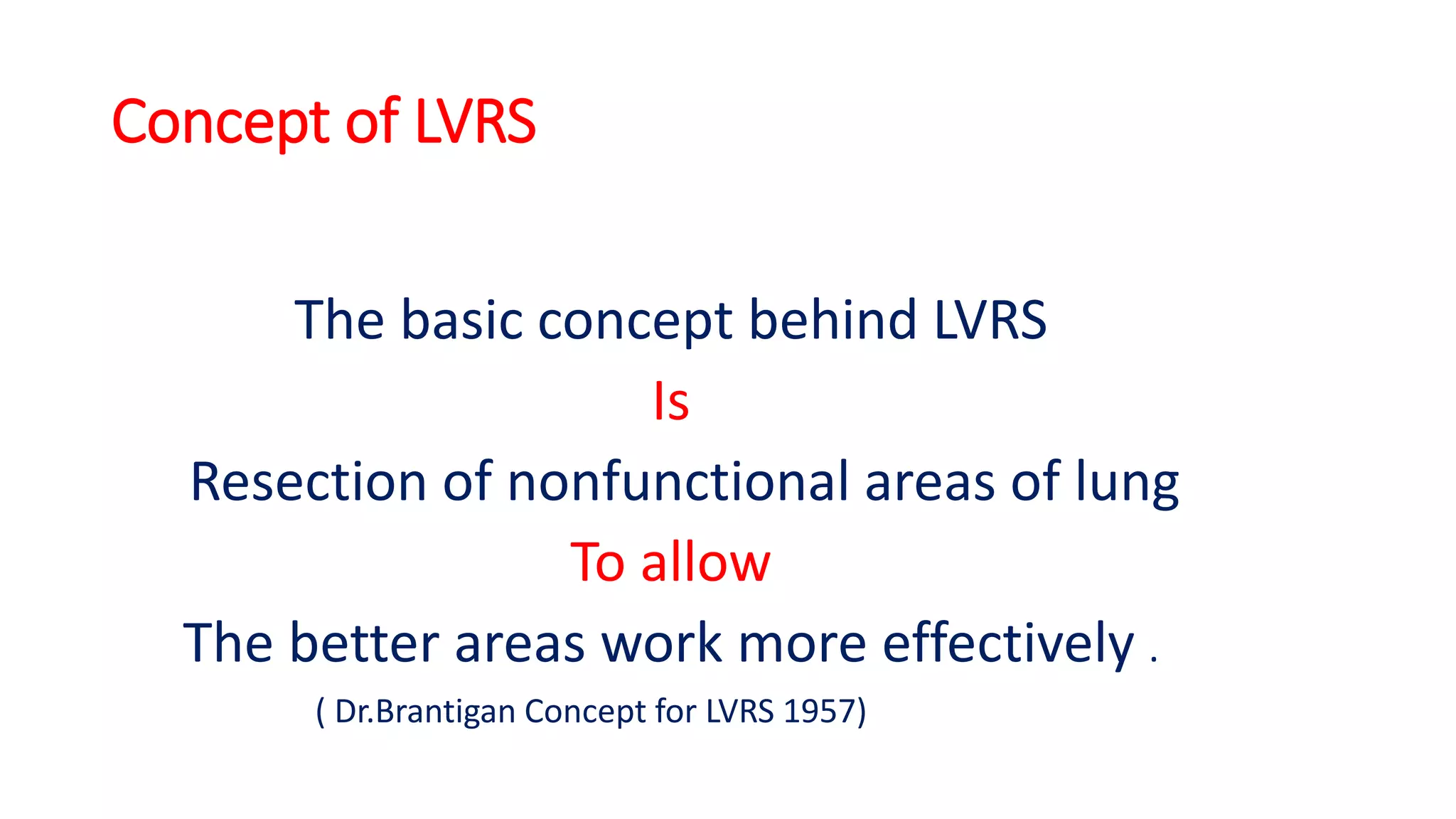 Lung Volume Reduction Surgery | PPTX