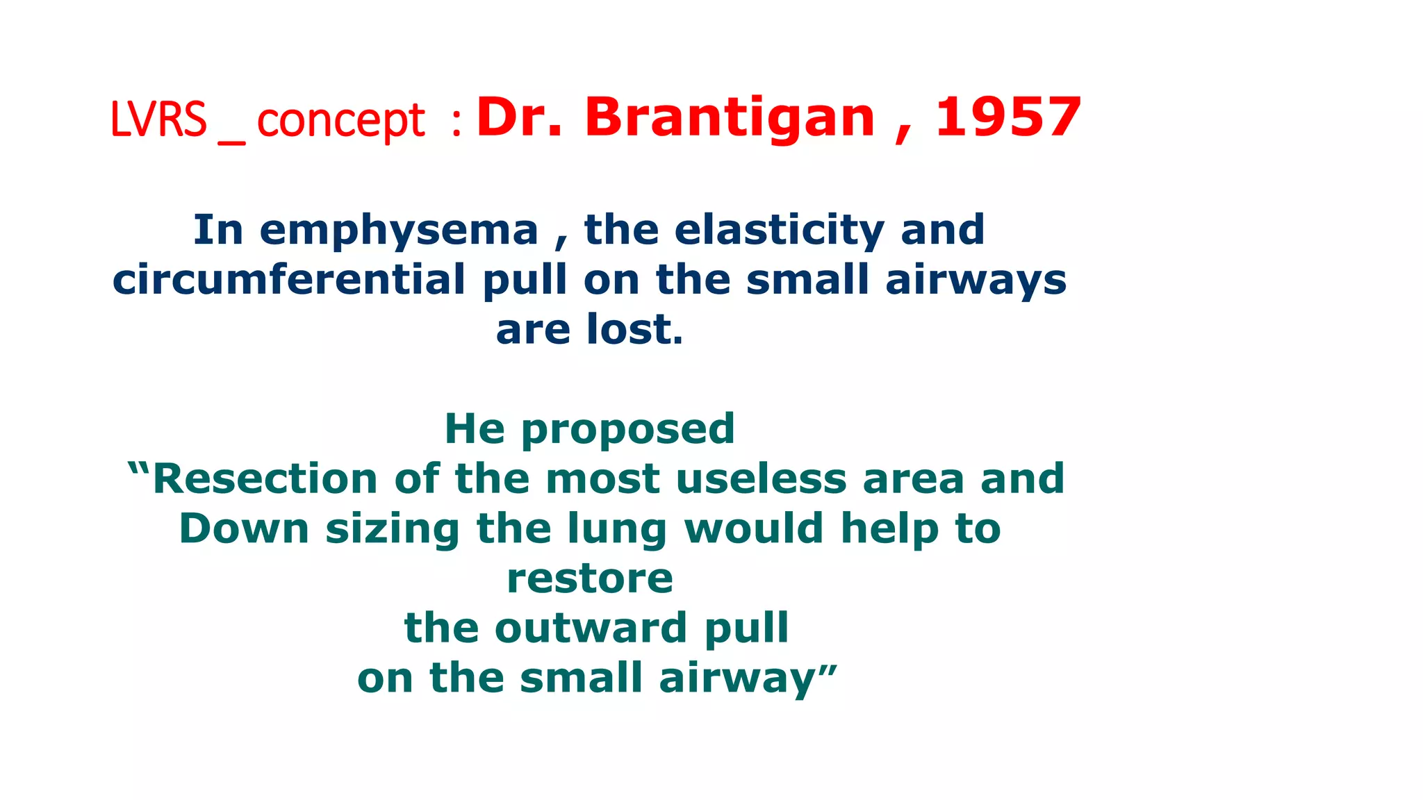 Lung Volume Reduction Surgery | PPTX