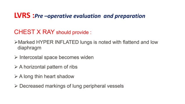 Lung Volume Reduction Surgery | PPTX | Lung and Respiratory Health ...