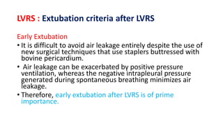 Lung Volume Reduction Surgery | PPTX
