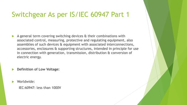 LV SWITCHGEAR -Final PPT.pptx | Home Appliances | Home & Garden