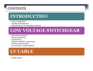 Lv switchgear & lv cable sizing | PDF