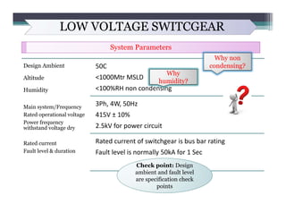 Lv switchgear & lv cable sizing | PDF