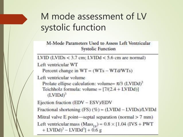 Lv systolic function | PPTX