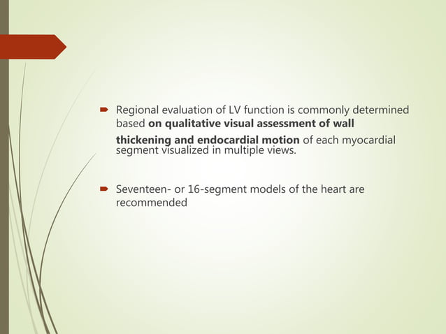 Lv systolic function | PPTX