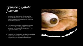 Lv systolic function | PPTX