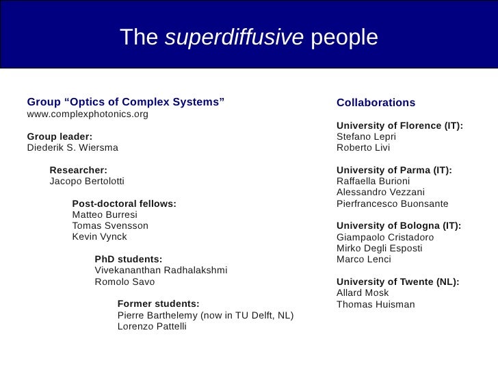 Superdiffusion of waves in random media