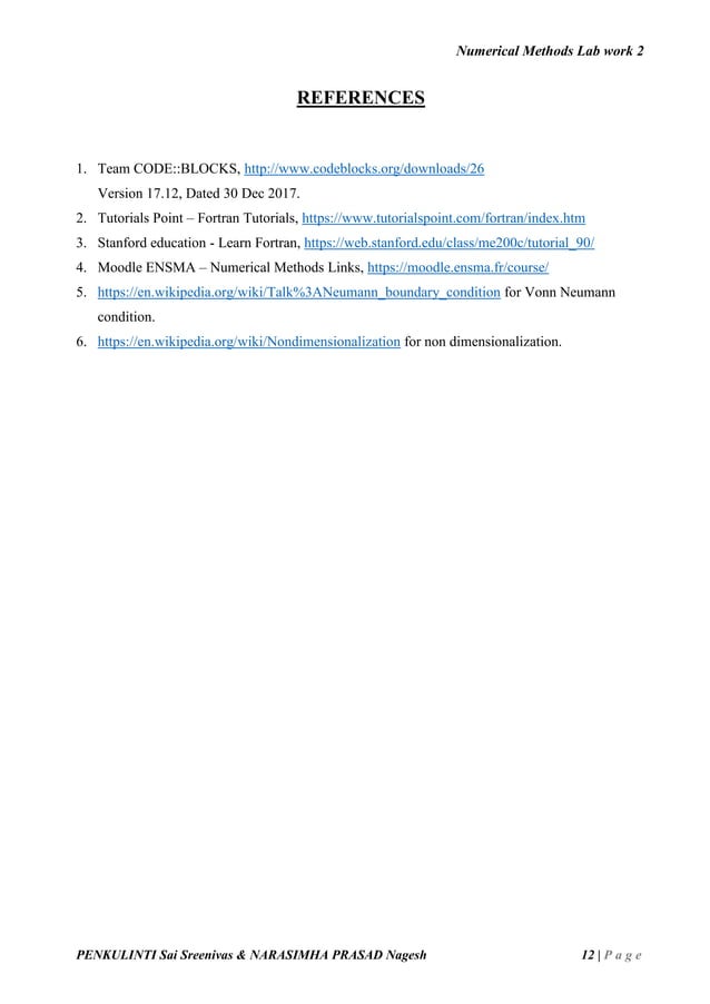 Projectwork on different boundary conditions in FDM. | PDF