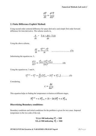 Projectwork on different boundary conditions in FDM. | PDF