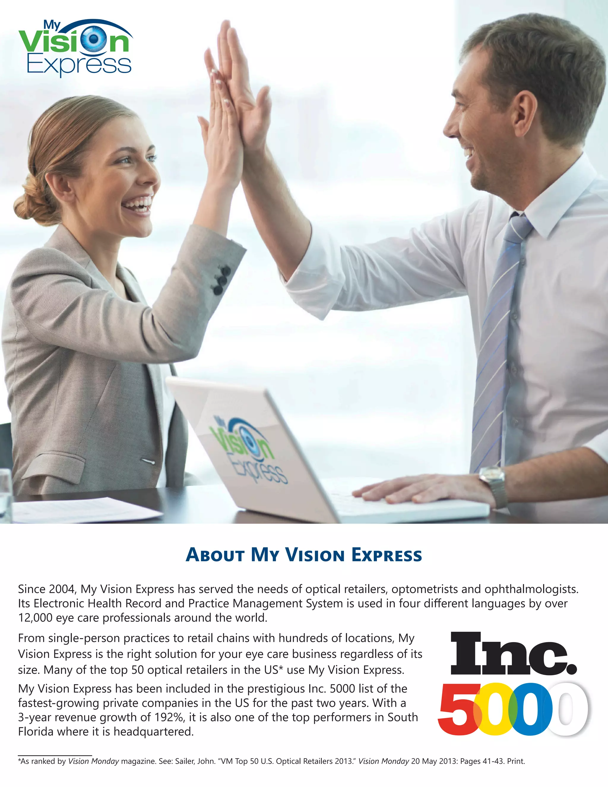 Myvision Express 2014 International Brochure | PDF