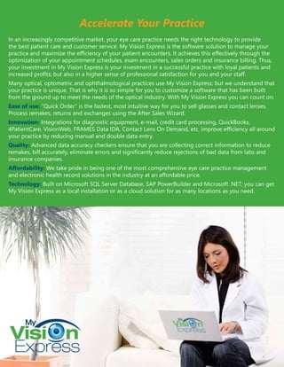 Myvision Express 2014 International Brochure | PDF