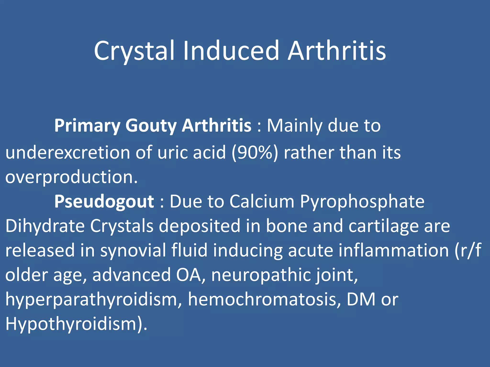 Approach to arthritis | PPTX