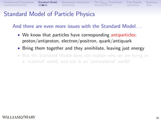 Holding up a Mirror: Using Parity to Test the Standard Model of ...