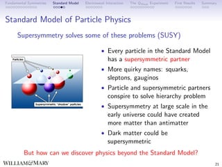 Holding up a Mirror: Using Parity to Test the Standard Model of ...