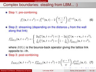 Link-wise Artificial Compressibility Method: a simple way to deal with complex geometries | PPT