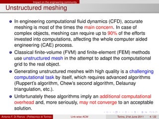Link-wise Artificial Compressibility Method: a simple way to deal with complex geometries | PPT