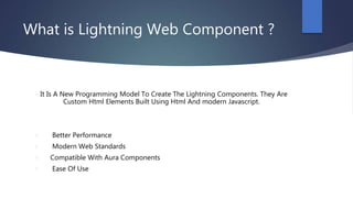 Introduction to Lightning Web Component | PPTX | Web Design and HTML ...